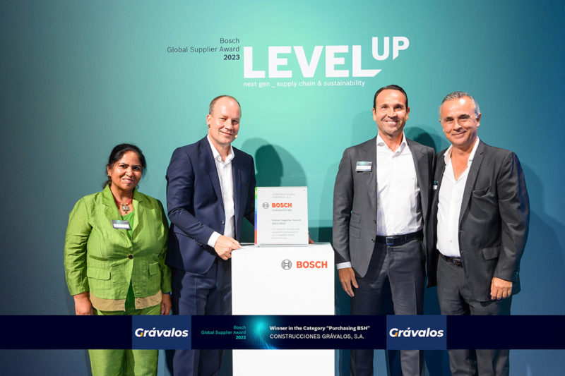 Received the prestigious Bosch Global Supplier Award - Grávalos